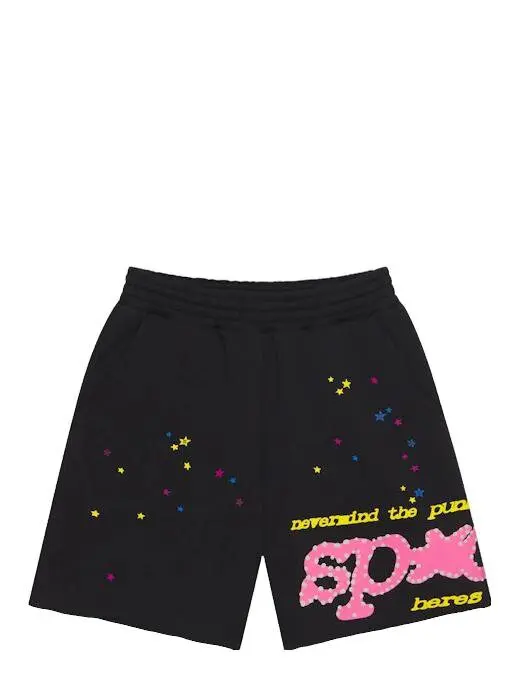 SP5DER Punk V2 Sweatshort - Black