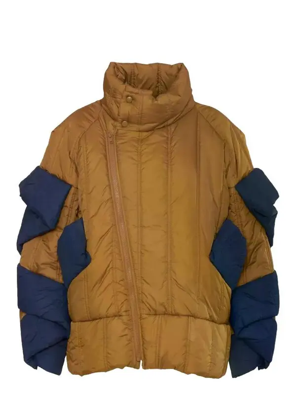 Henrik Vibskov Quilted Asymmetric Zip Jacket - Yellow