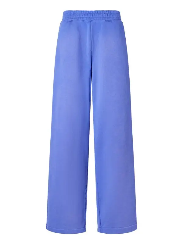 Aimé Leon Dore Cotton-jersey Wide-leg Sweatpants - Blue