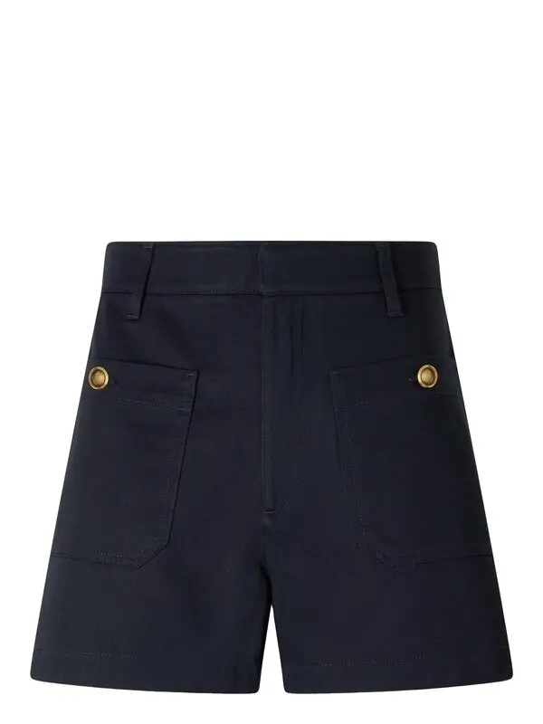 FRAME The Cruise Cotton Shorts - Navy