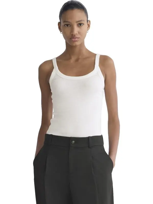 Everlane Soft Stretch U-neck Tank Top - Bone
