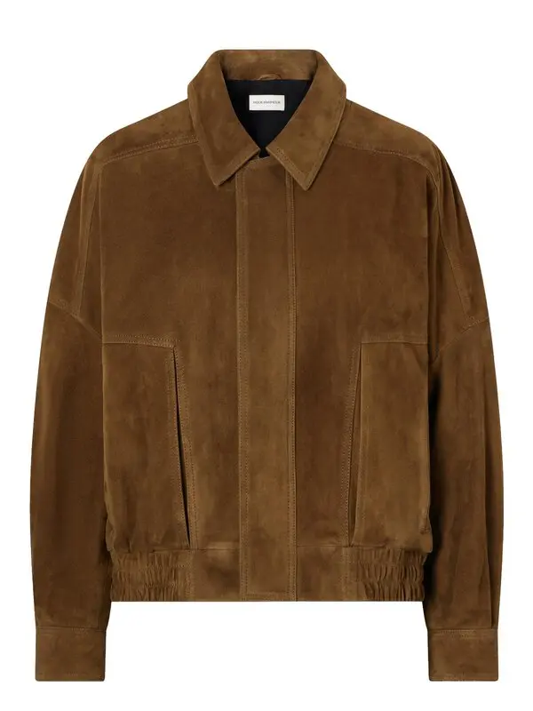 Nour Hammour Dalma Suede Jacket - Brown