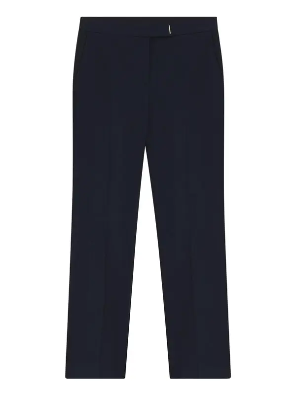 BOSS Flared-fit Stretch Jersey Pants - Dark Blue