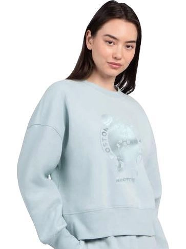 STARTER Cream Boston Celtics Pastel Boxy Sweatshirt - Mint