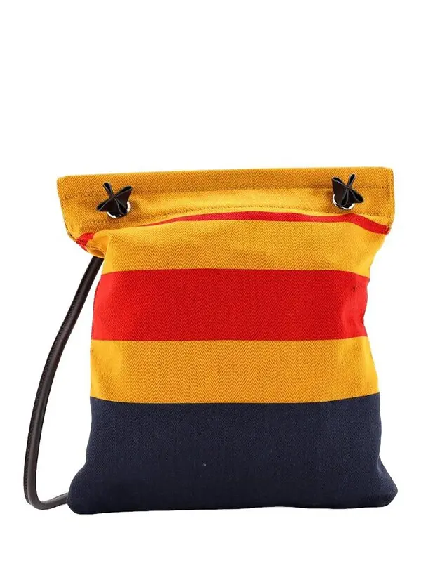 Hermès Mm Aline Bag Rocabar Canvas - Print/ Blue/ Orange/ Yellow