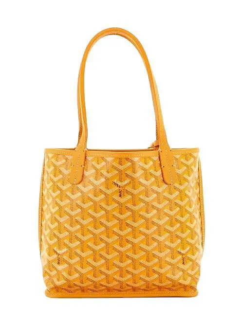 Goyard Anjou Reversible Tote Coated Canvas - Yellow