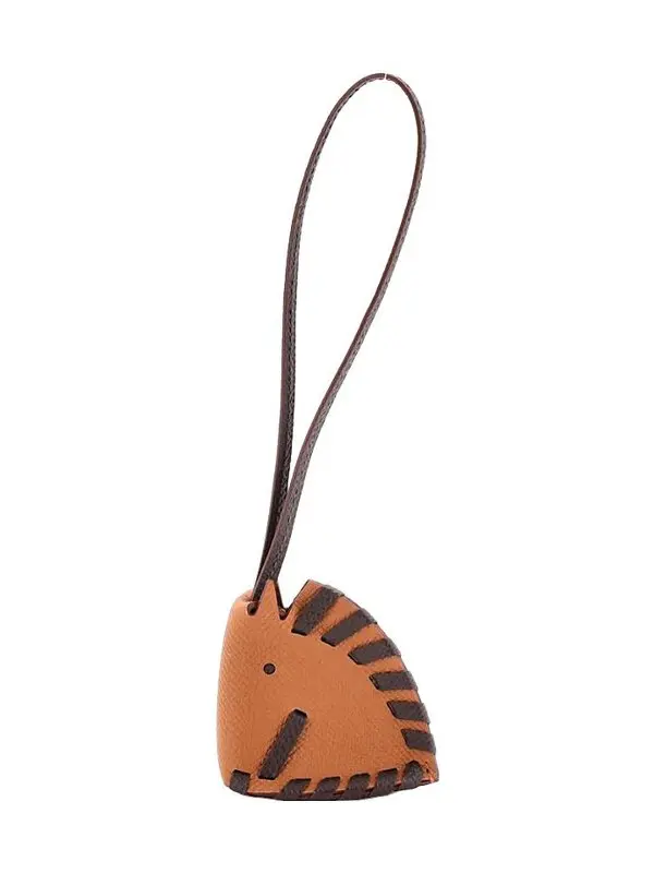 Hermès Cheval Tresse Bag Charm Leather - Brown
