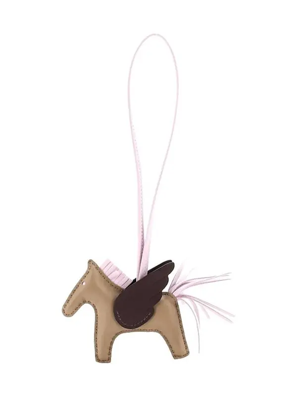 Hermès Pm Pegase Rodeo Bag Charm Leather - Brown/ Brown/ Pink