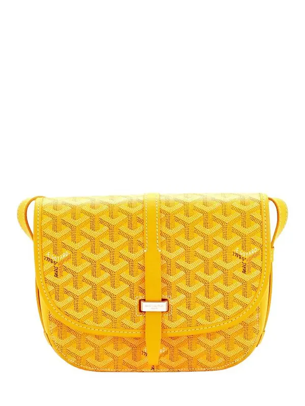 Goyard Pm Belvedere Ii Messenger Bag Coated Canvas - Yellow