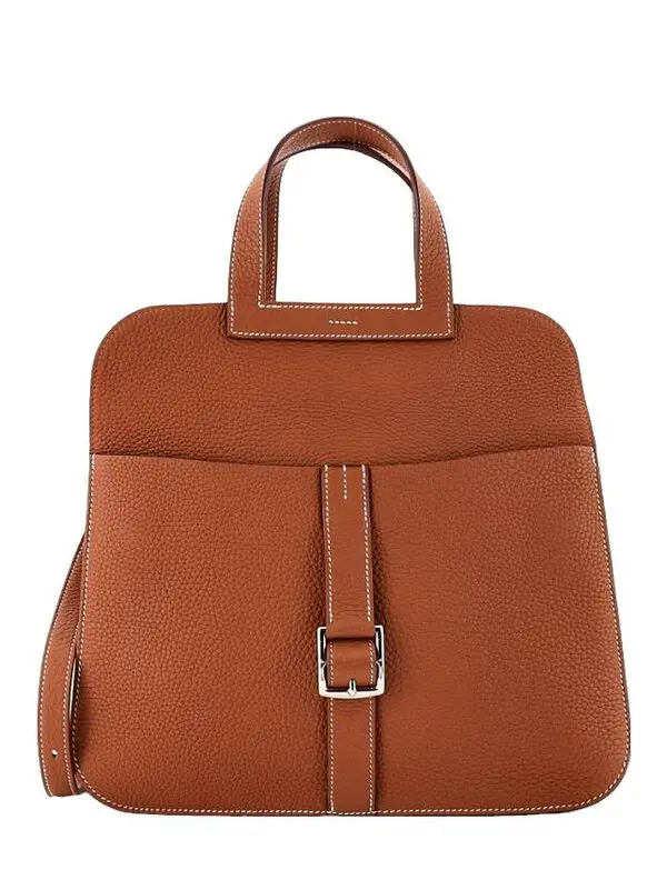 Hermès 31 Halzan Bag Clemence - Brown