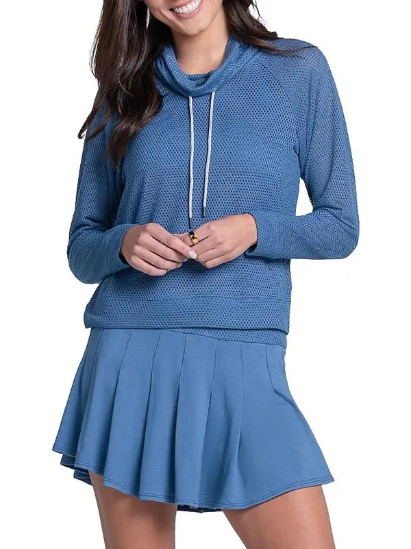 Lucky In Love Chill Day Long Sleeve Top - Blue