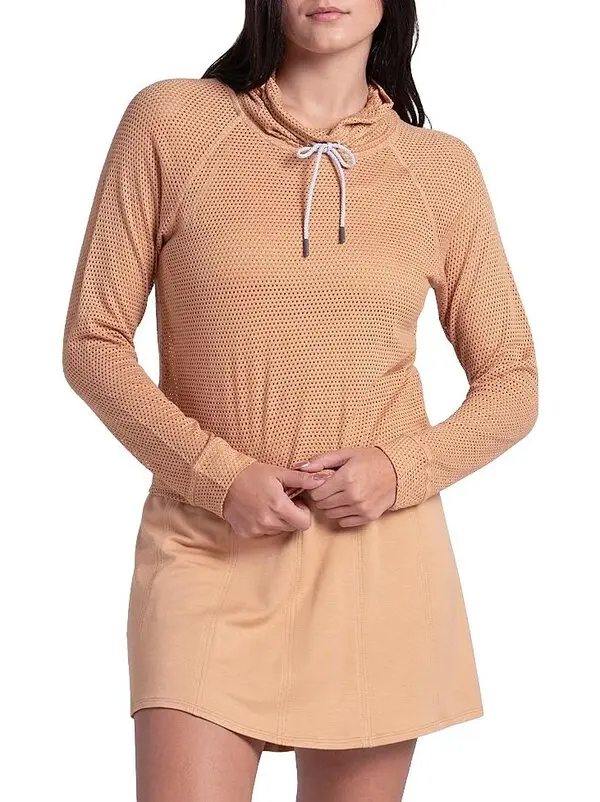 Lucky In Love Chill Day Long Sleeve Top - Caramel