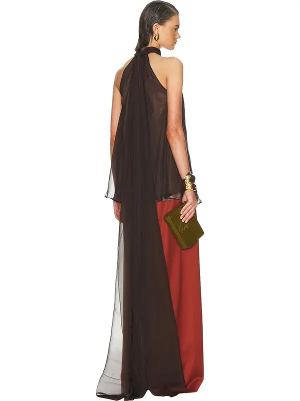 SEV Halter Neck Top - Chocolate