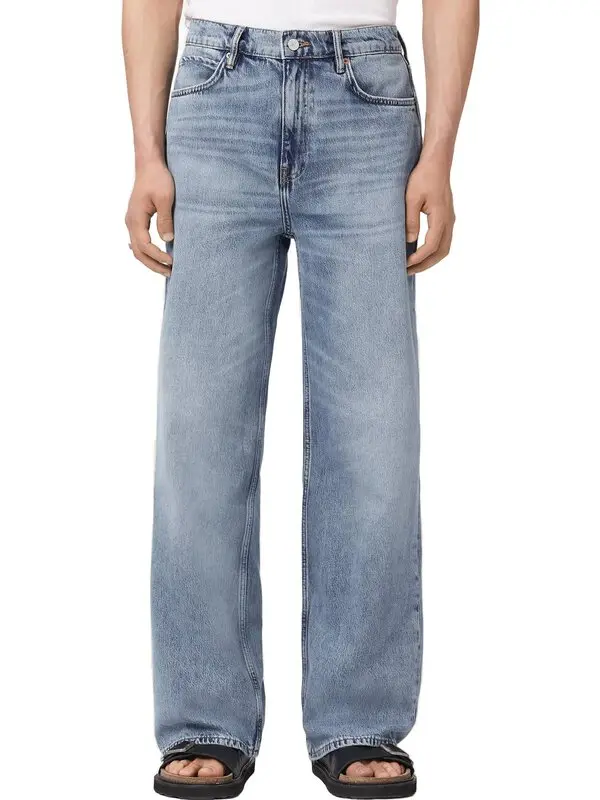 ALLSAINTS Lenny Wide Leg Denim Jeans - Blue