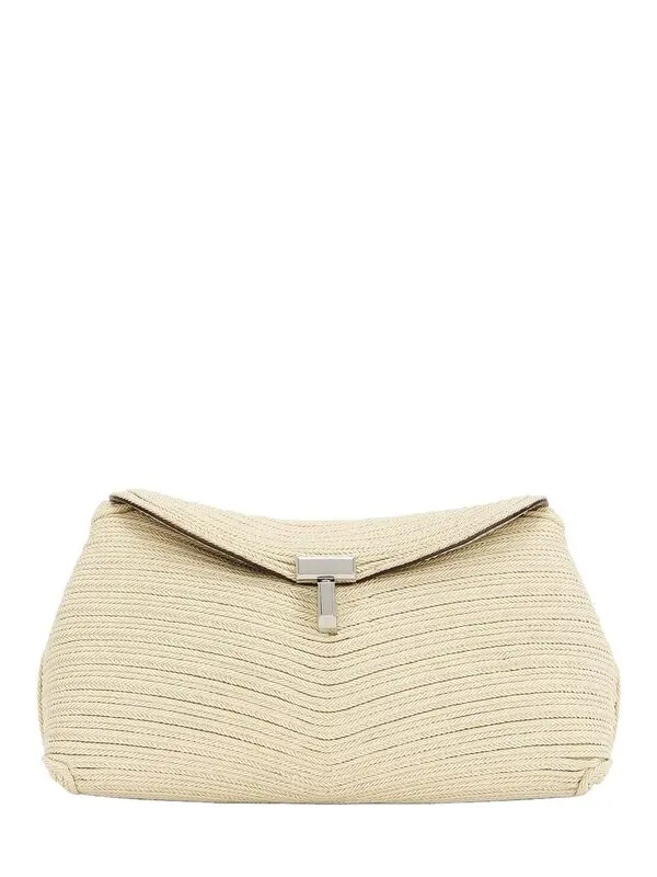 TOTEME Mini T-lock Clutch - Pearl