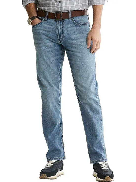 JACHS Relaxed Straight Fit 5-pocket Denim Pants - Amalfi