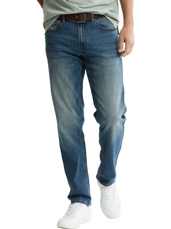 JACHS Relaxed Straight Fit 5-pocket Denim Pants - Bangkok