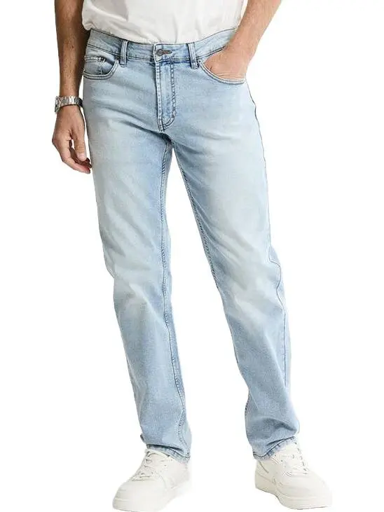 JACHS Relaxed Straight Fit 5-pocket Denim Pants - Maui