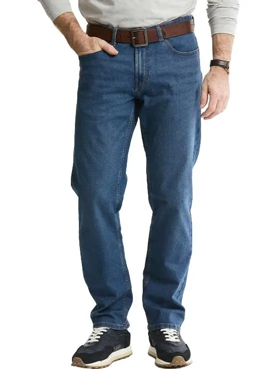 JACHS Relaxed Straight Fit 5-pocket Denim Pants - Tulum