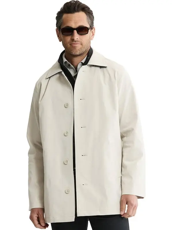 JACHS Tech Twill Mott Coat - Stone