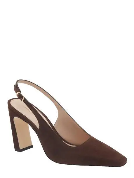 STUART WEITZMAN Stassi Slingback Pumps - Walnut