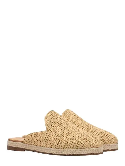 MARC NOLAN Bahia Woven Raffia Mule - Tan Raffia