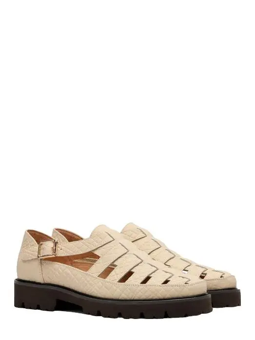 MARC NOLAN Fisherman Sandal - Cream Croc