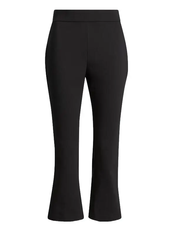 Halogen Woven Kick Flare Pants - Rich Black