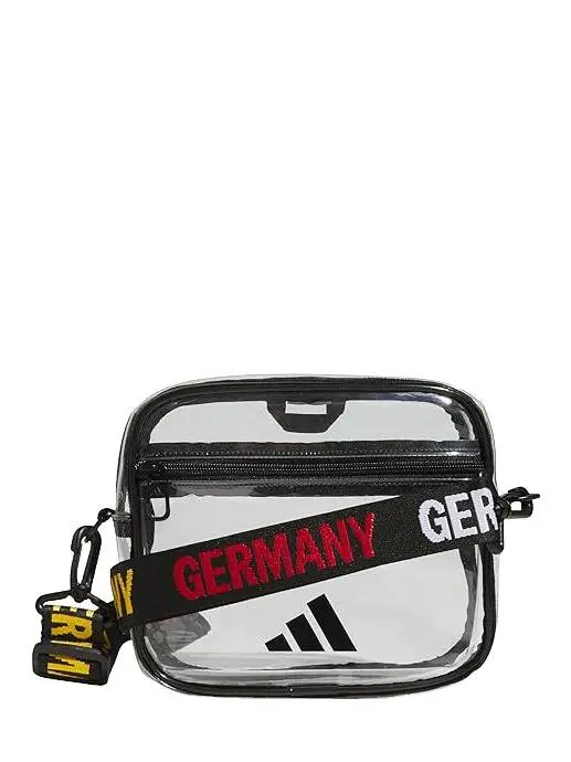 Adidas Clear Stadium Bag Crossbody With Adjustable Strap - Black