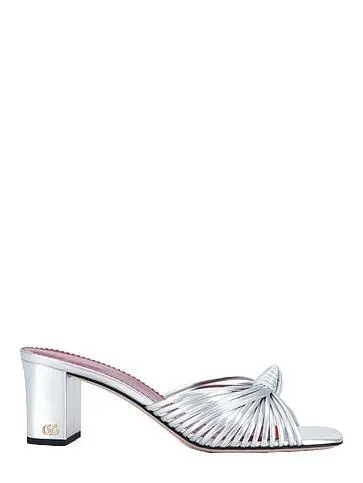 Valentino Garavani Annet Slide With Knot Detailing - Argento
