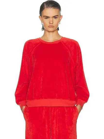 Suzie Kondi Samos Terry Sweatshirt - Cherry