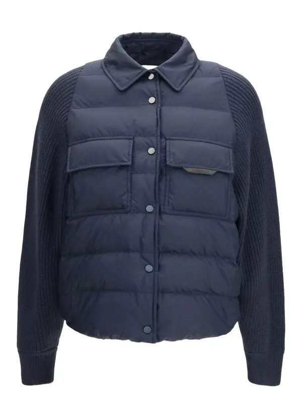 Brunello Cucinelli Short Down Jacket - Blue