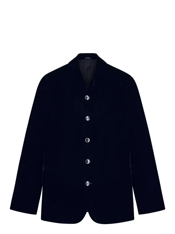 Giorgio Armani Blazer One Shot Stretch Viscose And Cupro Velvet - Black