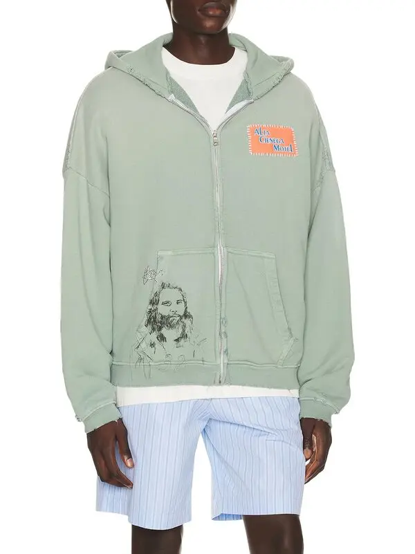 PALY HOLLYWOOD Alta Cienega Hooded Sweatshirt - Green