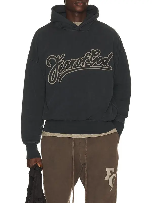 Fear Of God Brushed Fleece 09 Classic Fit Hoodie - Black