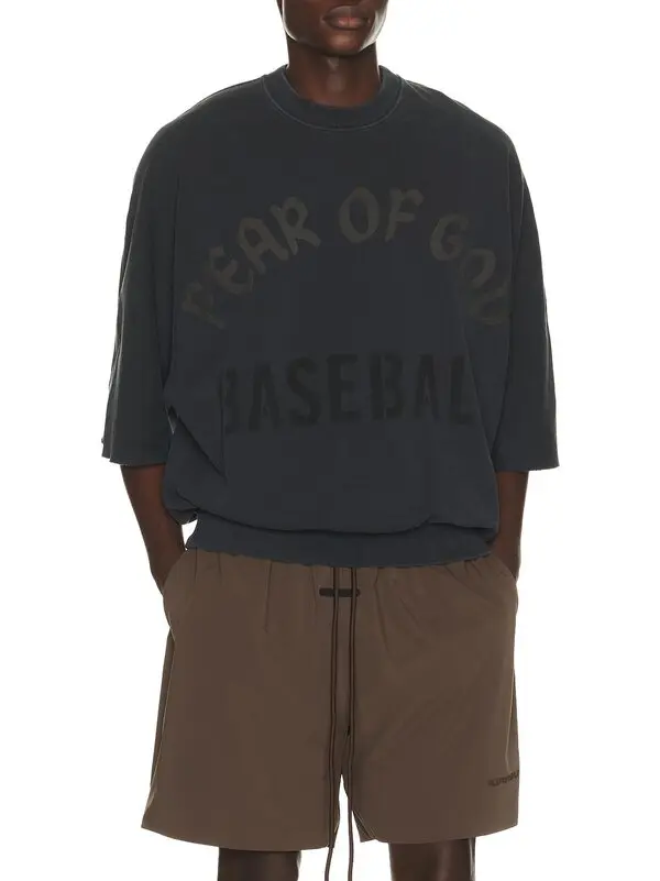 Fear Of God French Terry Crewneck Sweatshirt - Black
