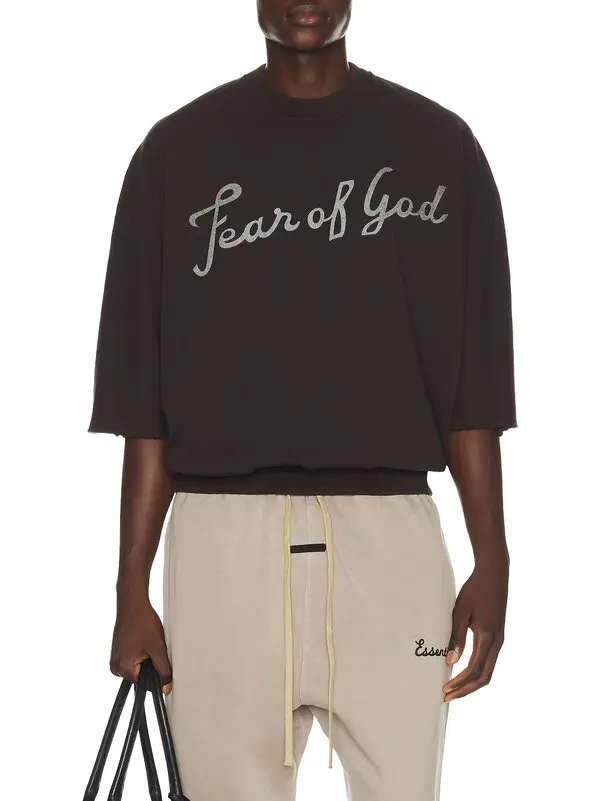 Fear Of God French Terry Crewneck Sweatshirt - Dark Brown