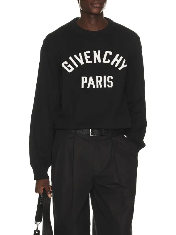 Givenchy Couture Seam Crewneck Sweater - Black