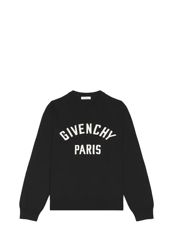 Givenchy Couture Seam Crewneck Sweater - Black