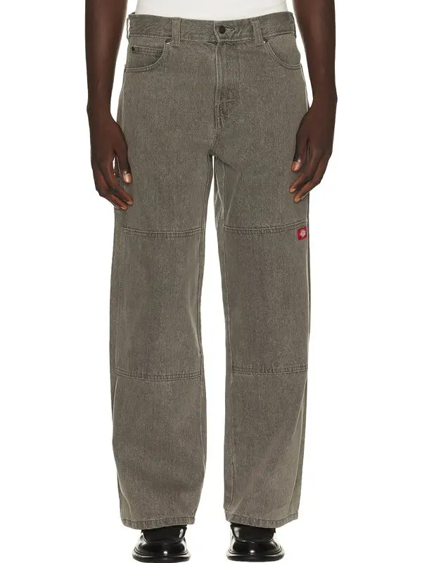 Dickies Loose Straight Double Knee Jean - Grey Wash Tinted