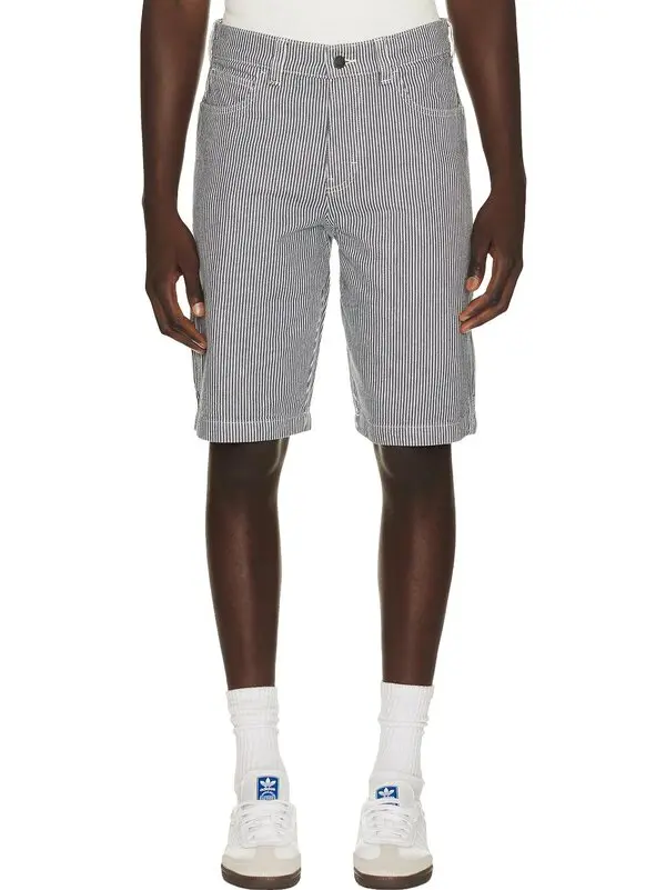 Dickies Carpenter Shorts With Pinstripe Pattern - Retro Indigo