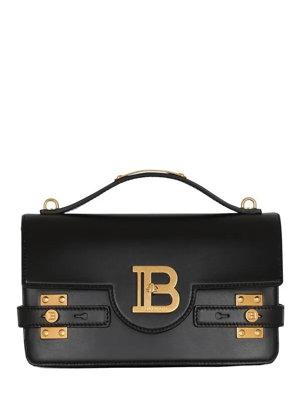 Balmain B-buzz 24 Smooth Calfskin Bag - Black