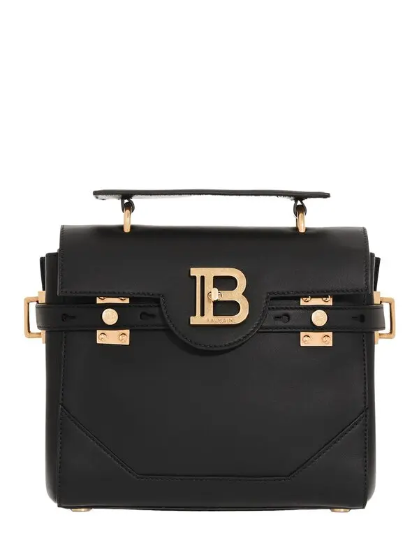 Balmain B-buzz 23 Leather Bag - Black