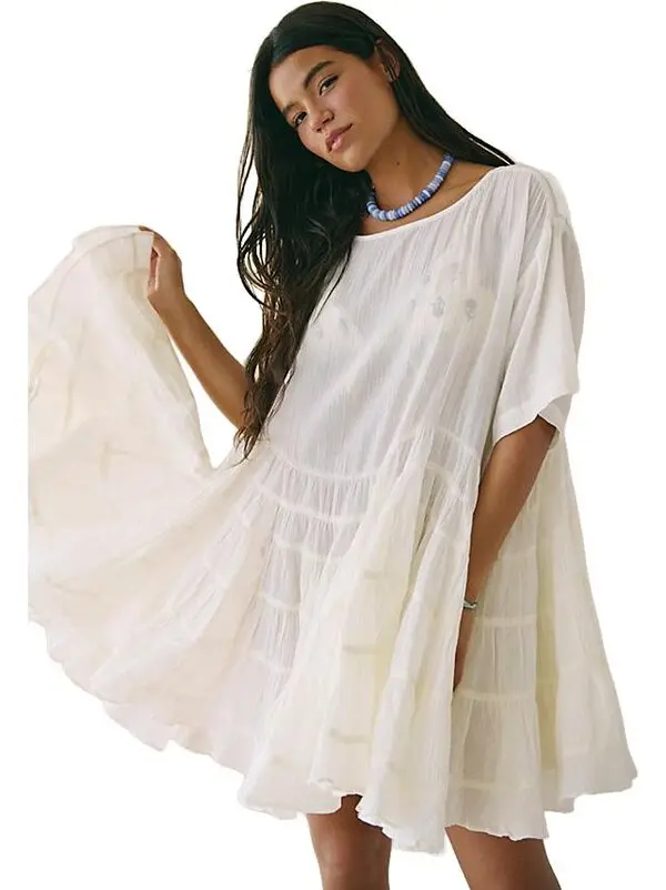 Free People Chrissa Tunic - Clean Ivory
