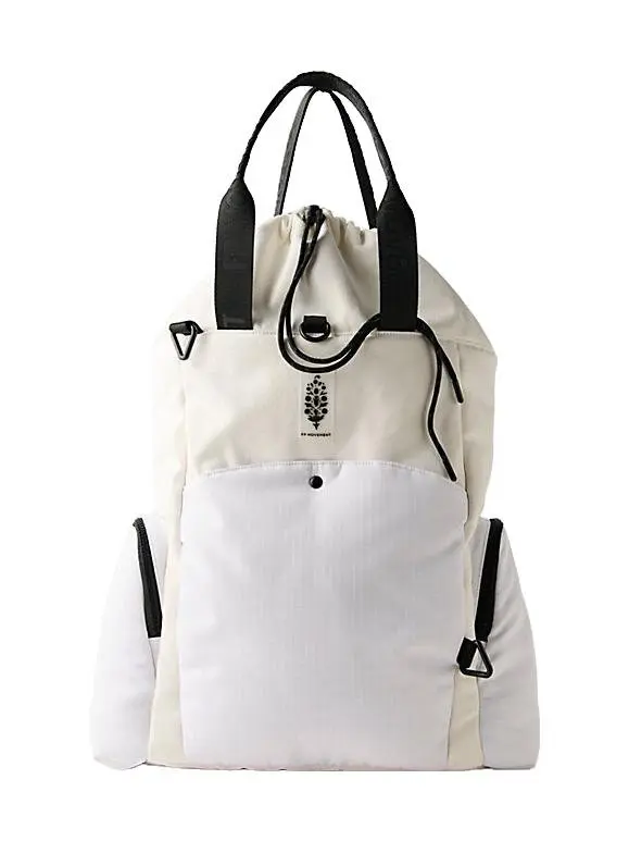 Free People Convertible Tote Bag - White/black