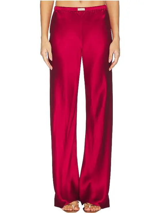 Comme Si The Silk Bias Pant - Red