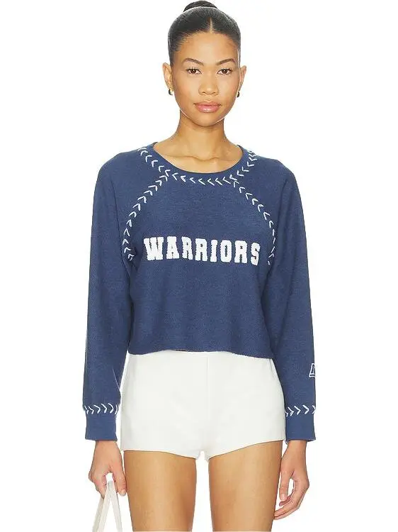 DANNIJOPRO The Courtside Crop Sweatshirt - Navy