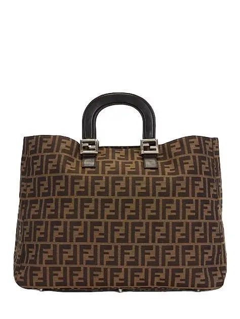 FWRD RENEW Fendi Zucca Tote Bag - Brown