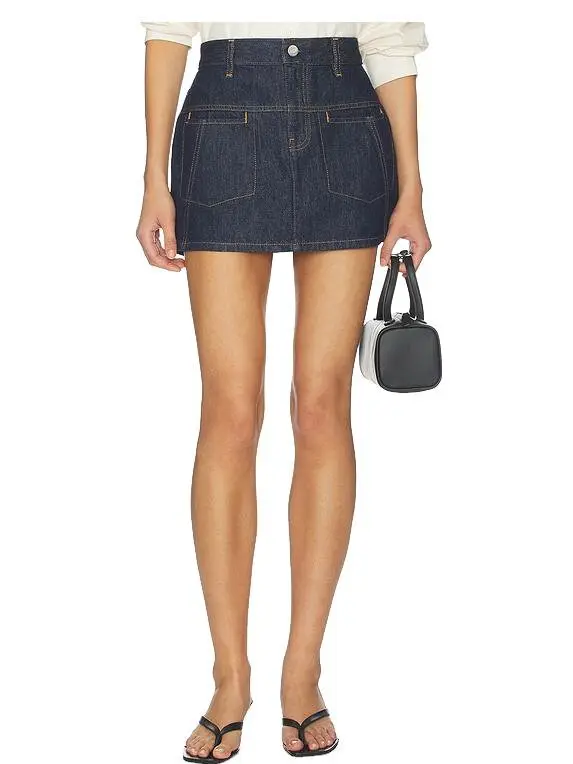 Helmut Lang Denim Mini Skirt - Blue