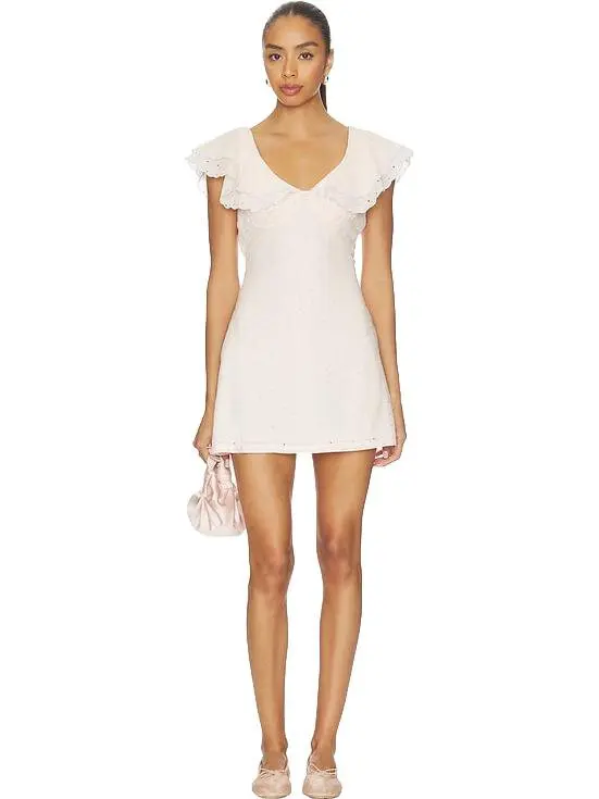 For Love & Lemons Frances Mini Dress - Pink
